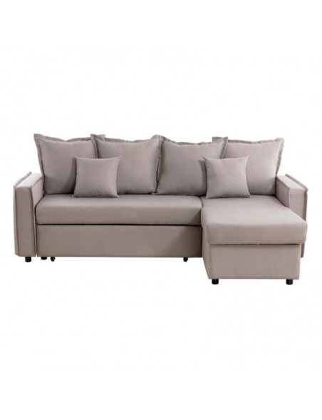 Tanaro - Sofacama esquinero estilo moderno tela color beige
