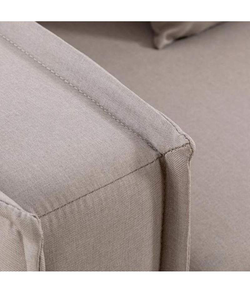 Tanaro - Sofacama esquinero estilo moderno tela color beige