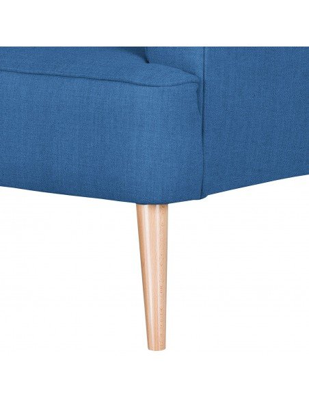 Adele – Sillón estilo moderno con tela azul rey y su cojín